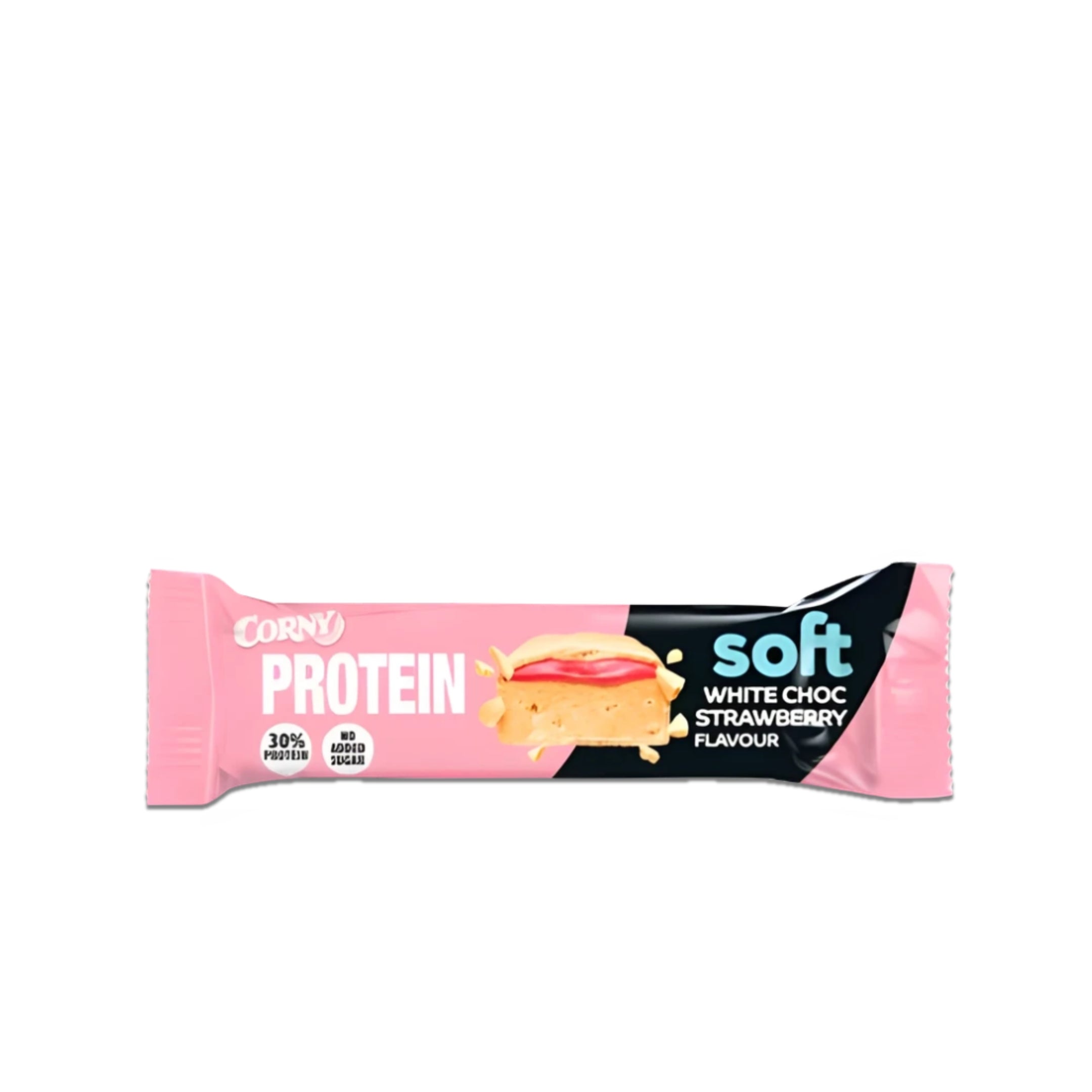 Barrita Protein Soft sabor Chocolate Blanco y Fresa Sin Azúcares añadi
