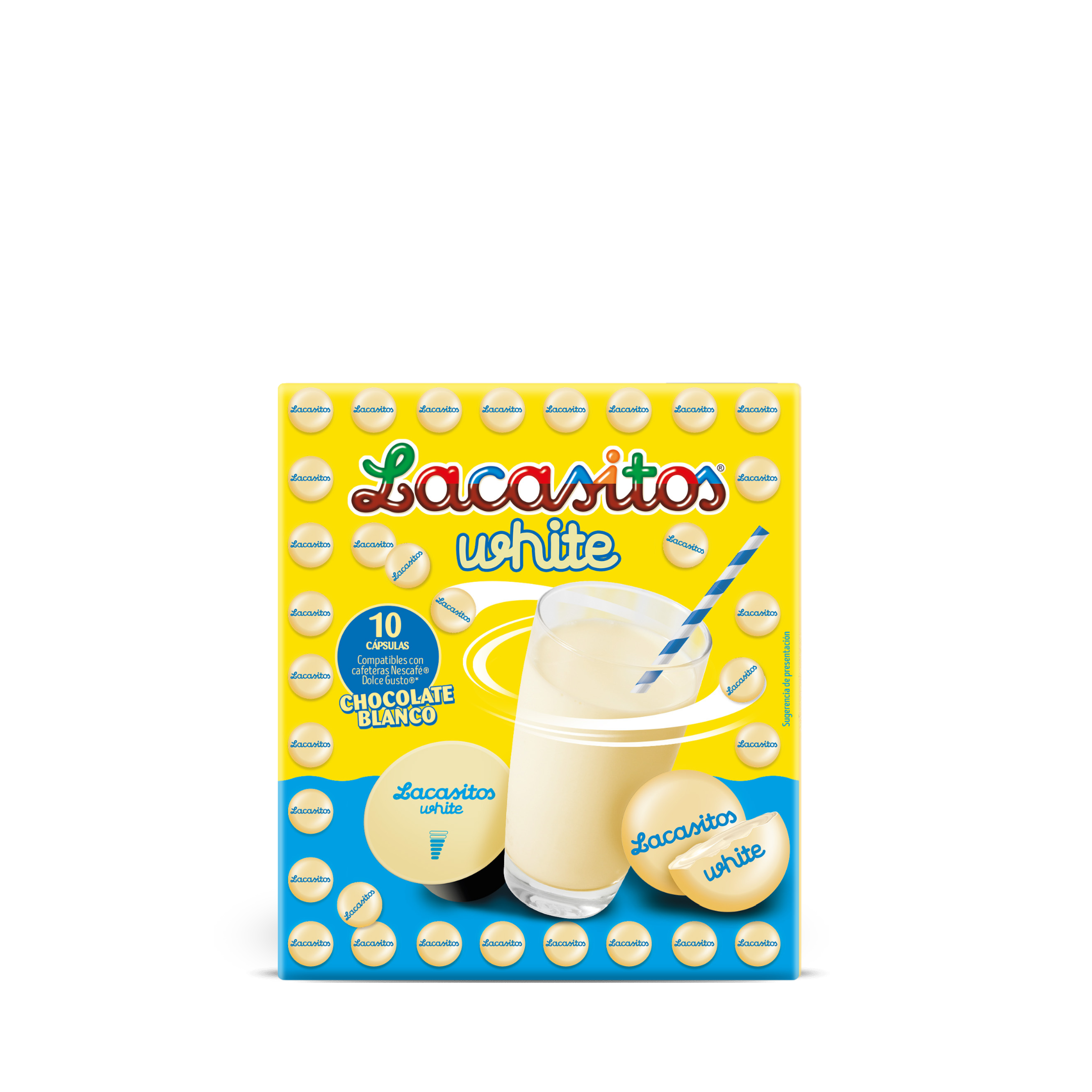 Batido de Lacasitos White 10 Cápsulas Compatibles Dolce Gusto