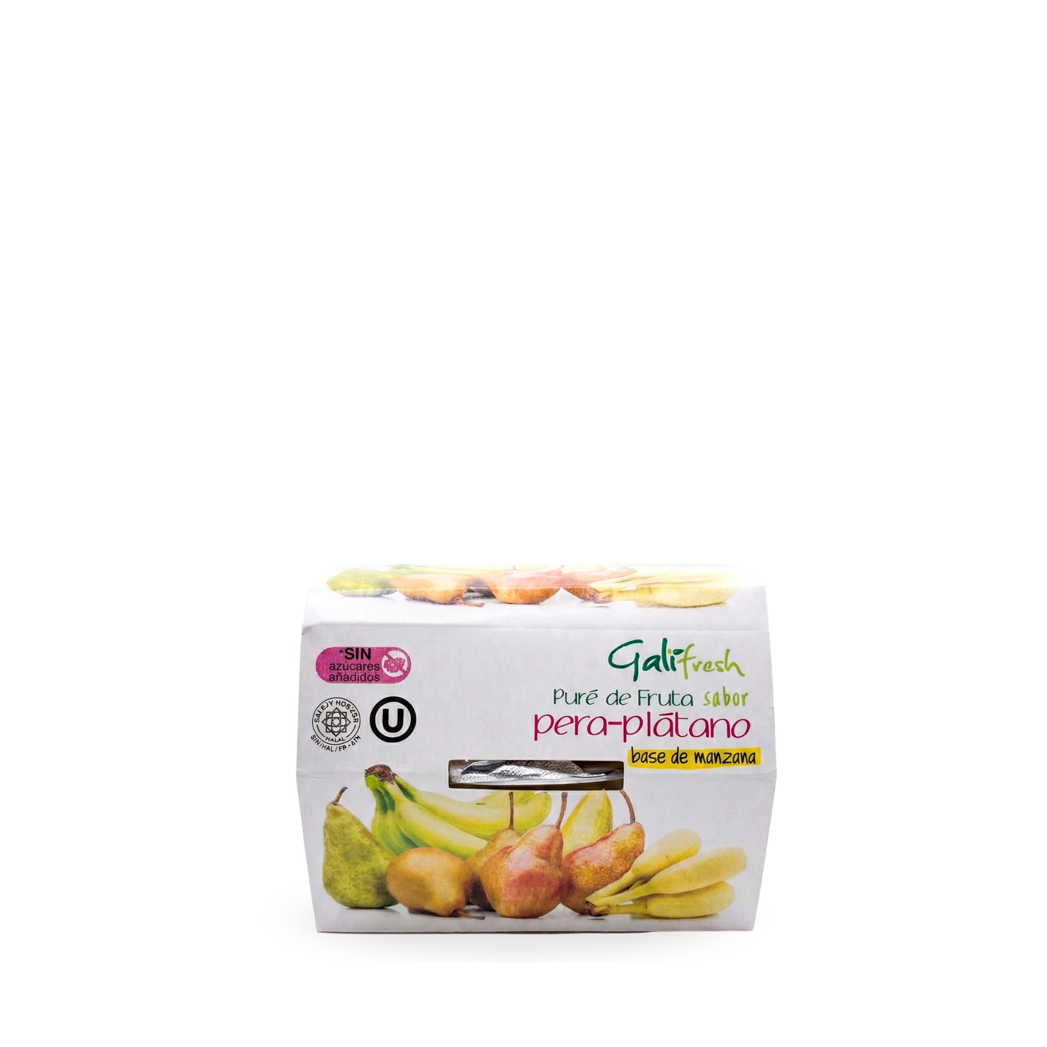 Puré de Pera y Plátano 100% Natural Pack 2X150 g